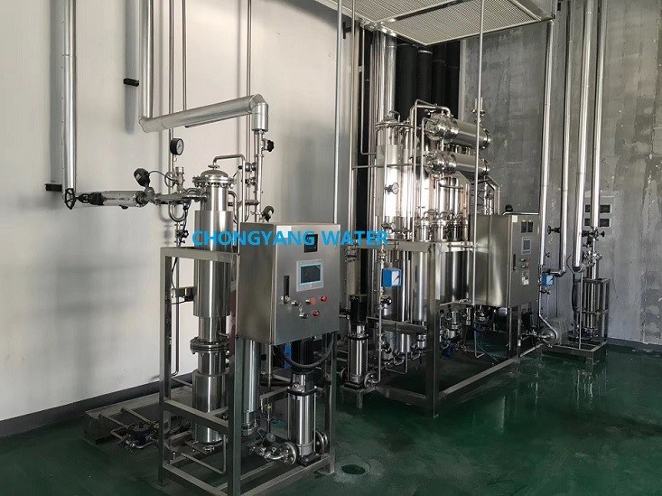 Pharmaceutical 100L/H Multi Column Distillation Plant WFI Water ...