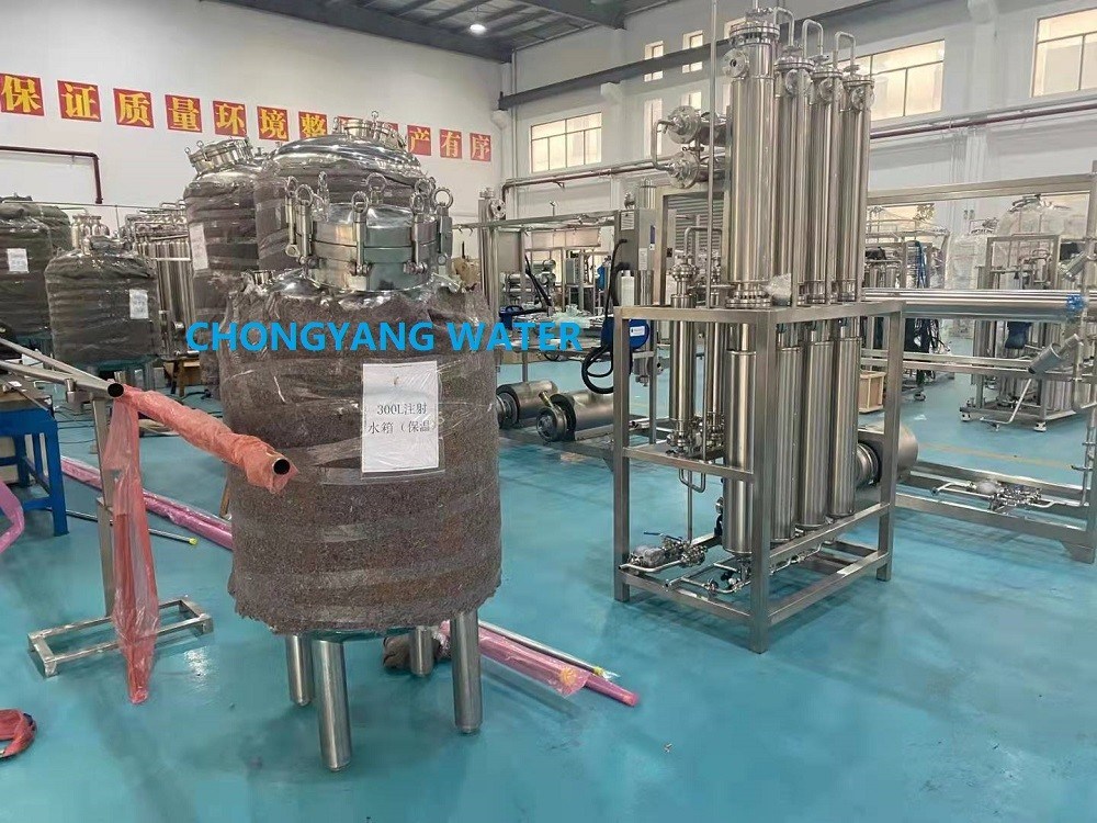 Pharmaceutical 1000Ltr/H Multi Column Distillation Plant Distilled ...